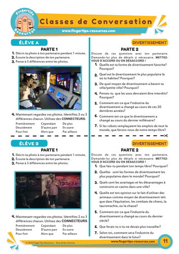 50 x French Conversation Bundle (Pack 1) | Teaching Resources