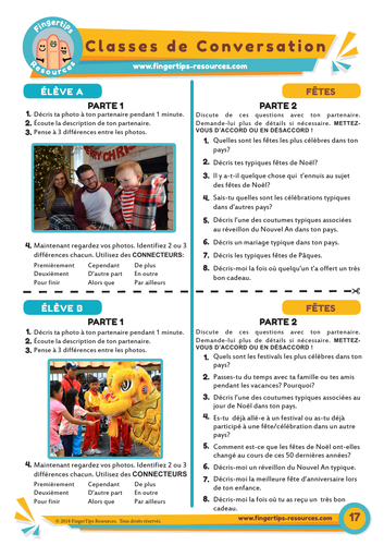50 x French Conversation Bundle (Pack 1) | Teaching Resources