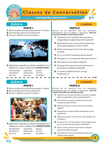 50 x French Conversation Bundle (Pack 1) | Teaching Resources