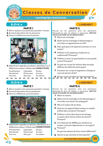 50 x French Conversation Bundle (Pack 2) | Teaching Resources