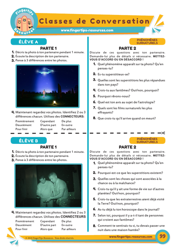 50 x French Conversation Bundle (Pack 2) | Teaching Resources