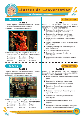 50 x French Conversation Bundle (Pack 2) | Teaching Resources