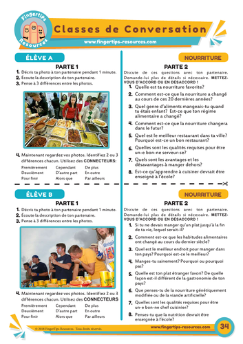 50 x French Conversation Bundle (Pack 2) | Teaching Resources