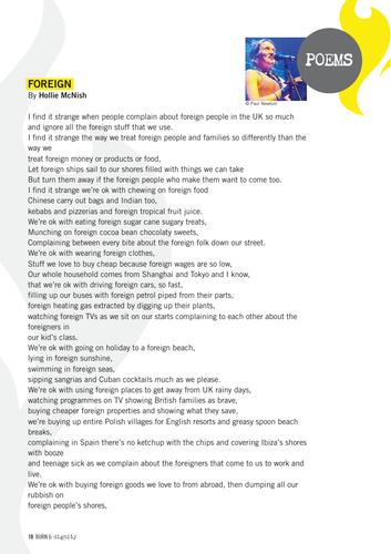 Poetry and Human Rights: Words That Burn - Session 6 | Teaching Resources