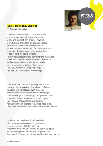 Poetry and Human Rights: Words That Burn - Session 7 | Teaching Resources