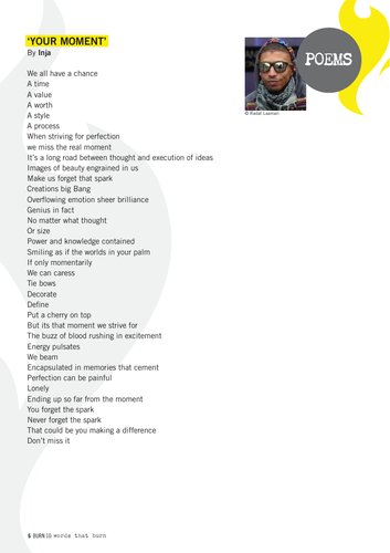 Poetry and Human Rights: Words That Burn - Session 10 | Teaching Resources