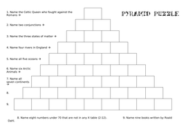 KS2 General Knowledge Quizzes | Teaching Resources