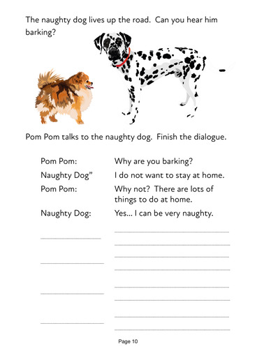 ‘Pom Pom At Home’ A Fun Writing And Drawing Activity (4 years ...