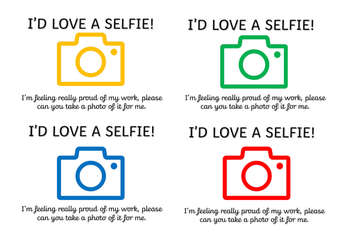 Selfie Please - Proud of work tabs | Teaching Resources