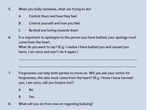 Bullying Worksheets (UK) | Teaching Resources