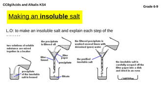 Edexcel Chem preparing an insoluble salt Gd 6-9 | Teaching Resources