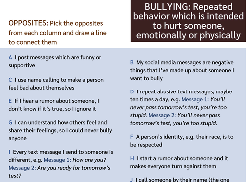 Bullying Worksheets (US) | Teaching Resources