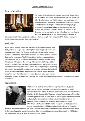 Causes of the Second World War / World War Two (1-2 Lessons) | Teaching ...