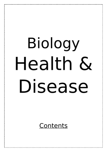 Biology Health and Disease Worksheets | Teaching Resources