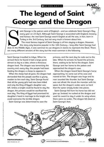 Saint George and the Dragon Resources | Teaching Resources