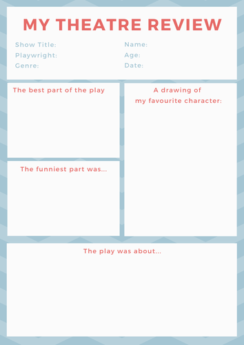 Theatre Review | Teaching Resources