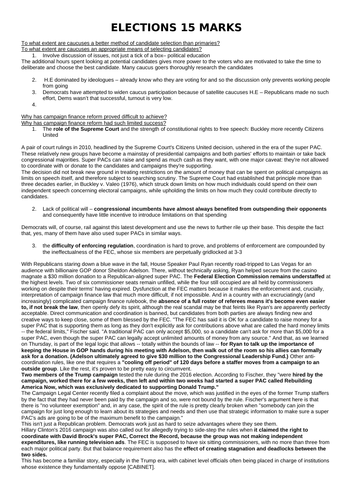 Elections notes A* Edexcel US politics | Teaching Resources