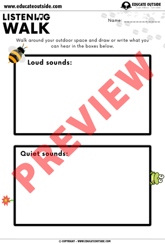Listening Walk: Outdoor Sound Activity | Teaching Resources