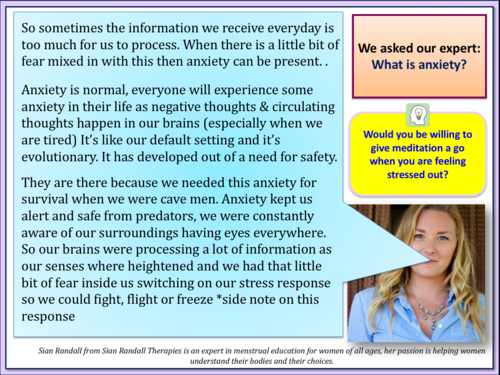 Anxiety - PSHE | Teaching Resources