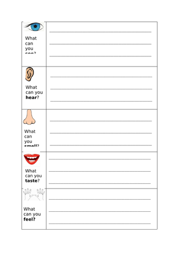 Setting description planning sheet | Teaching Resources