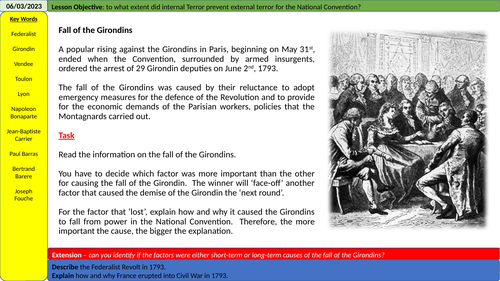 The Federalist Revolt in France, 1793 | Teaching Resources