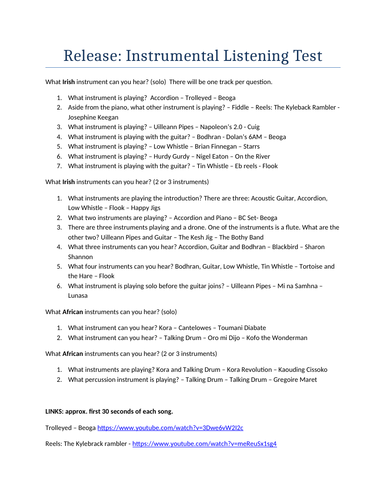 Release - Afro Celt Sound System Instruments listening activity ...