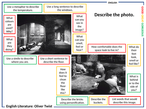 KS3 English EAL Worksheet for Oliver Twist DICKENS | Teaching Resources