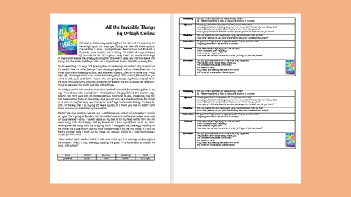 Y6 Comprehension Extracts and Questions Bundle 3 | Teaching Resources