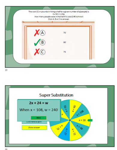 Substitution Into Formula Made Easy: Full Lesson For Functional Skills ...