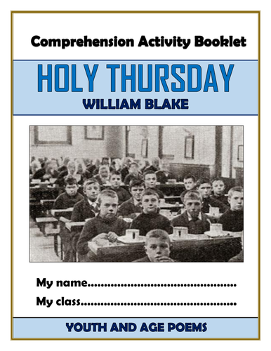Songs of Innocence and Experience - Comprehension Activity Booklets ...