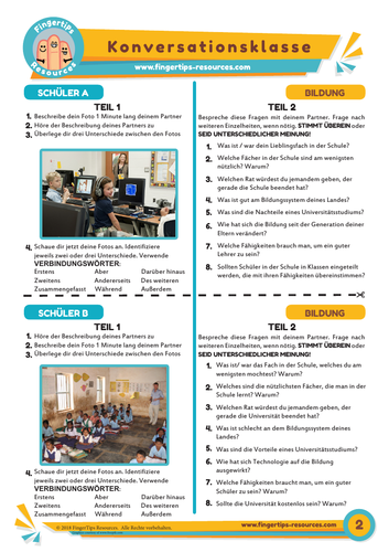 50 x German Speaking Bundle (Pack 1) | Teaching Resources