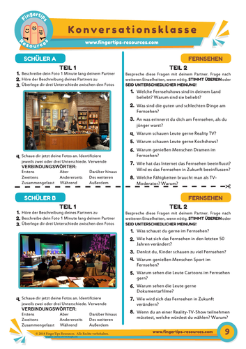 50 x German Speaking Bundle (Pack 1) | Teaching Resources