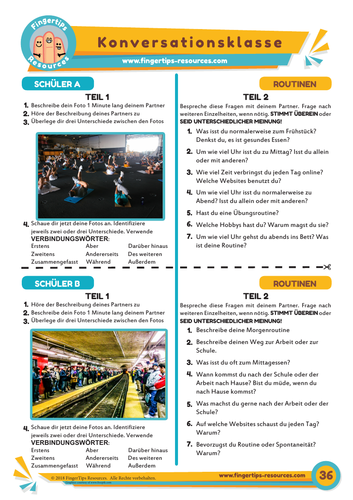 50 x German Speaking Bundle (Pack 1) | Teaching Resources