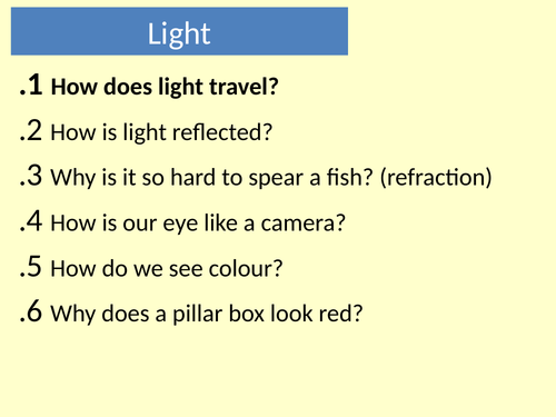 How does light travel? | Teaching Resources