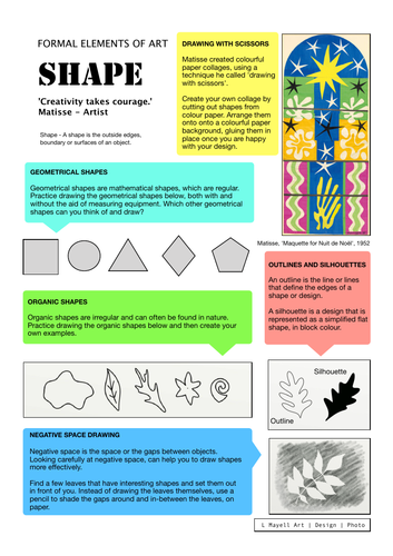 Shape - Formal Elements of Art 2 | Teaching Resources