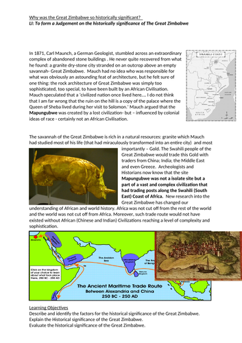 Home Learning Resources on African Kingdoms and Civilisations ...