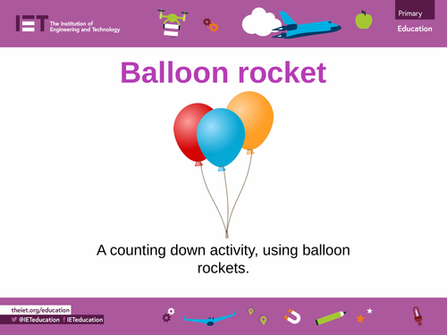 Learn to count: Balloon rocket activity | Teaching Resources