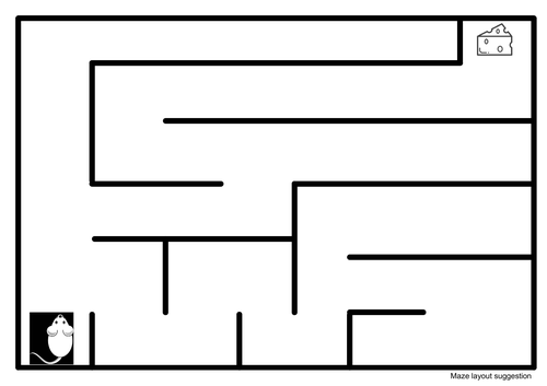 Blindfold maze KS1 maths game | Teaching Resources