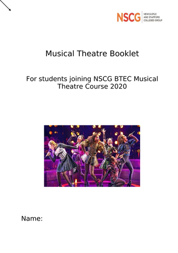 Musical Theatre introduction booklet | Teaching Resources