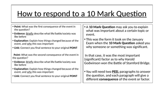 How to Answer 10 Mark Question - Model Response | Teaching Resources
