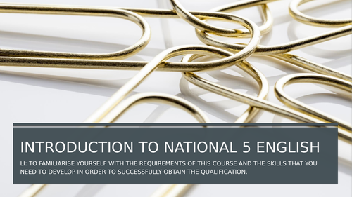 Introduction to RUAE (Nat 5) with detailed PowerPoint lessons ...