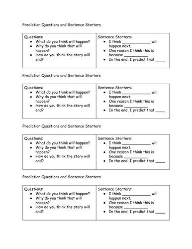 Partner Talk Comprehension Activities | Teaching Resources