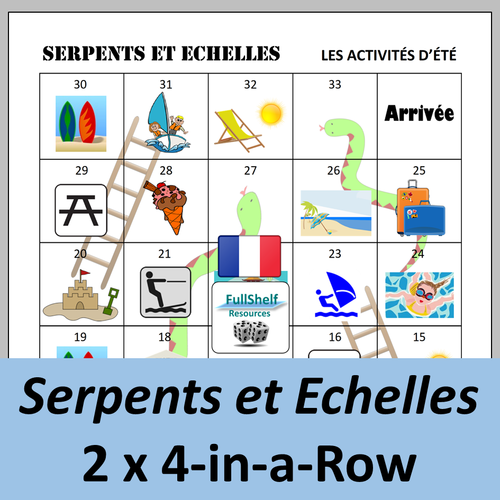 French Summer Activities Games L'ete | Teaching Resources