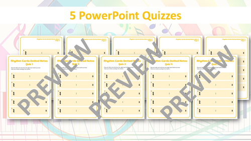 Music Rhythm Cards - Dotted Notes- 30 Cards with Audio files and 5 ...