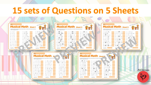 Musical Math Notes | Teaching Resources