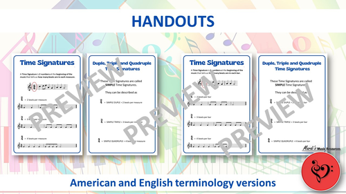 Music Time Signatures Unit of Work - PowerPoint, Handouts & 14 ...