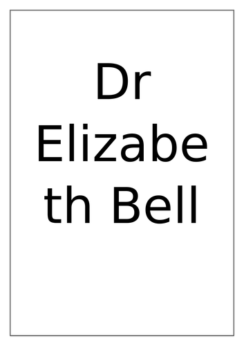 History Dr Elizabeth Bell and the Suffragettes Worksheets | Teaching ...