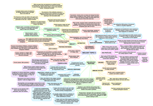 A-Level Biology topic mind map | Teaching Resources