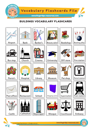 Buildings Unit - ESL Activity Bundle | Teaching Resources
