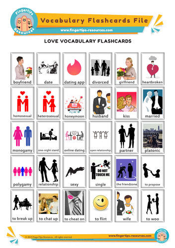 Love, Romances & Relationships Unit - ESL Activity Bundle | Teaching ...